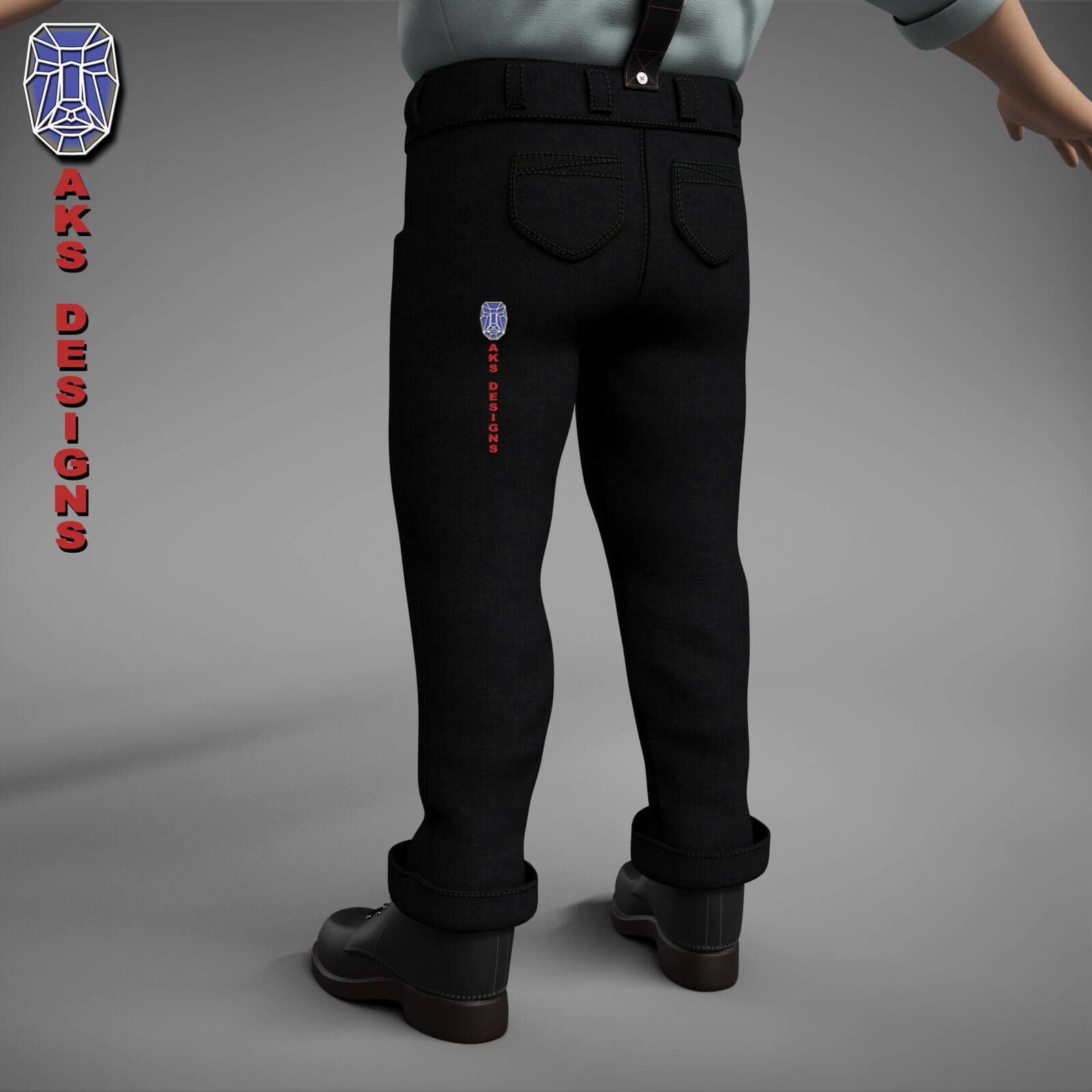 Cartoon Stylized Old Men Character 3 - 3D Model by AKS designs