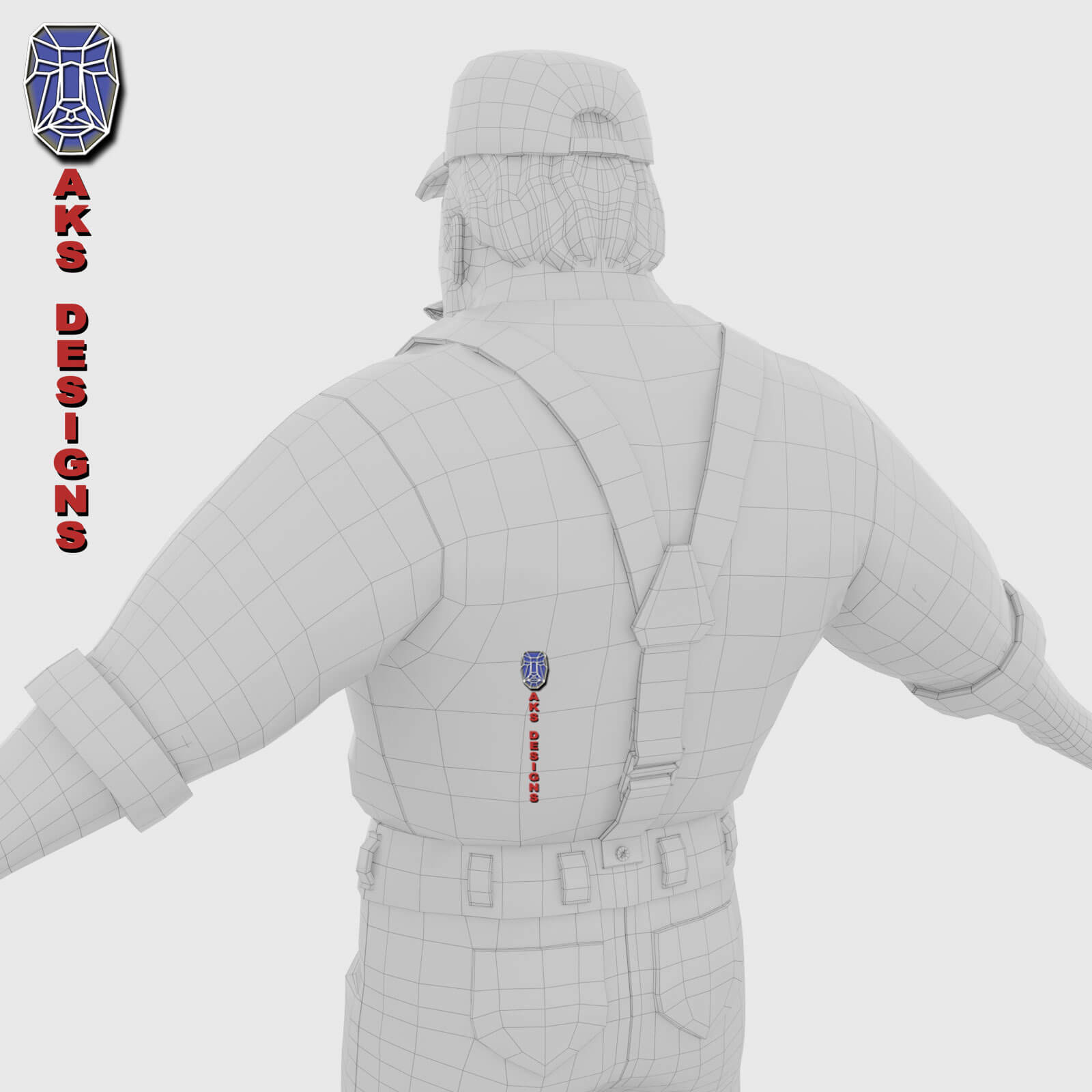 Cartoon Stylized Old Men Character 3 - 3D Model by AKS designs