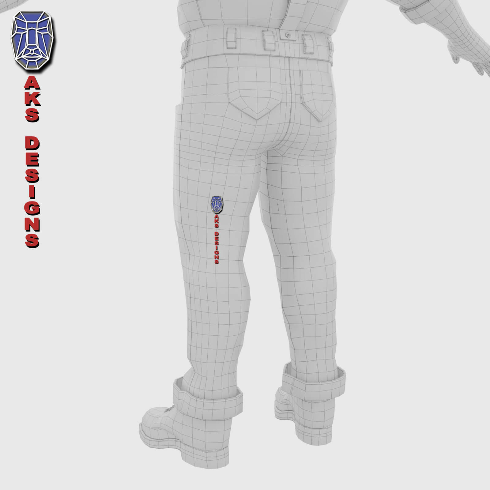 Cartoon Stylized Old Men Character 3 - 3D Model by AKS designs