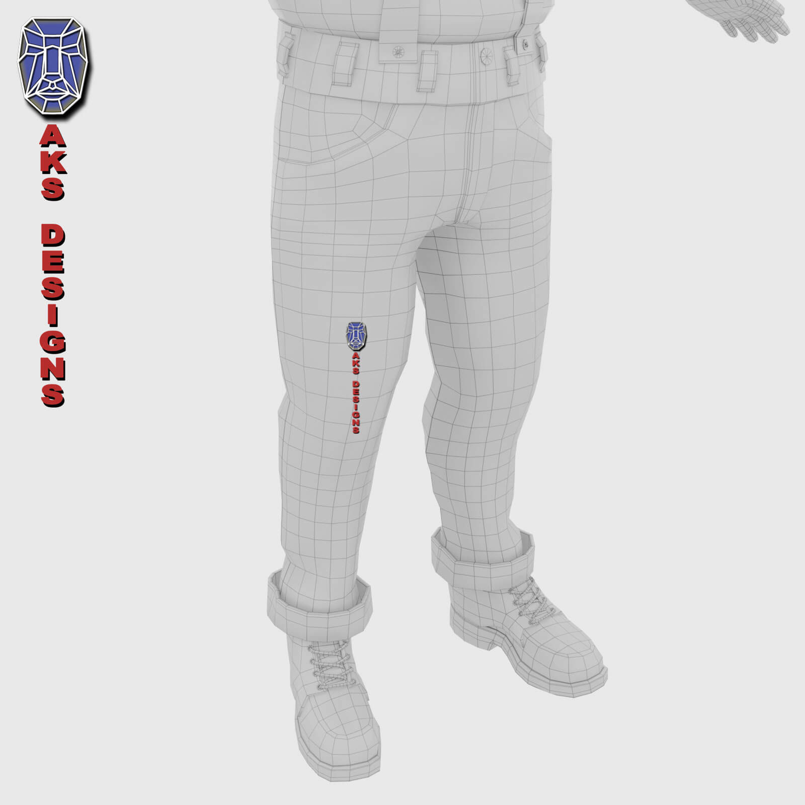 Cartoon Stylized Old Men Character 3 - 3D Model by AKS designs