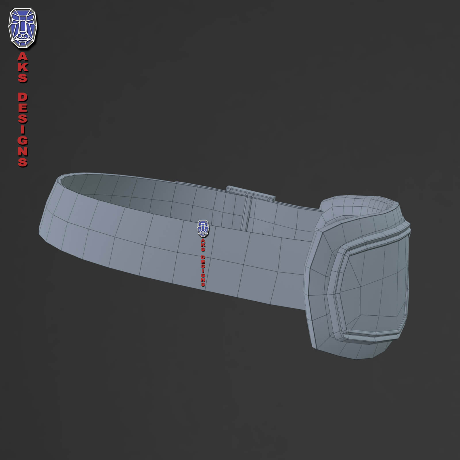 Cartoon Vintage Riding Goggles Prop V3 - 3D Model by AKS designs