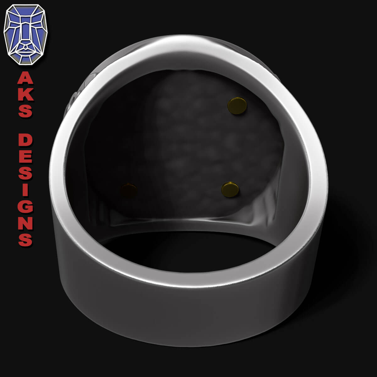 Ring Jewelery Mens Dumbbell V157 - 3D Model by AKS designs
