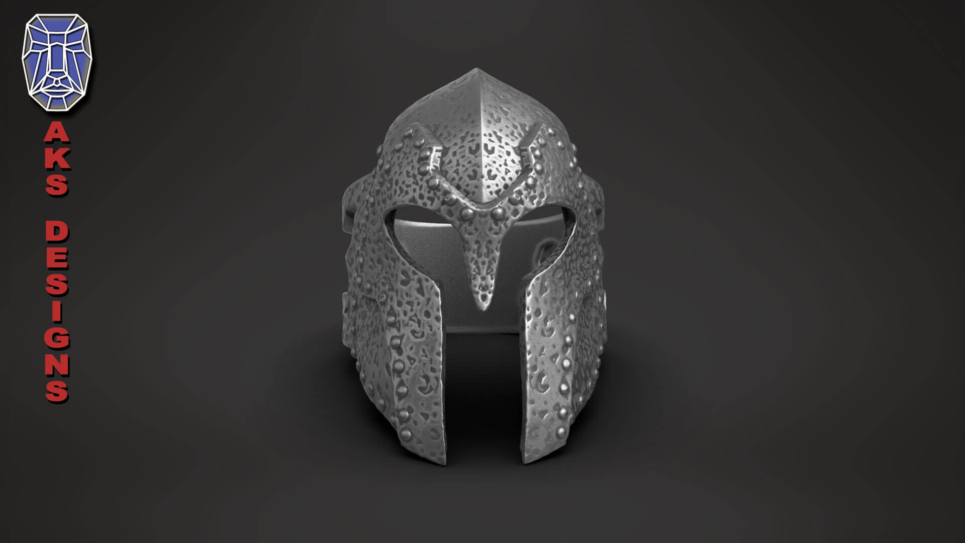 Ring Jewelery Skyrim Helmet V176 3D Print File by AKS designs