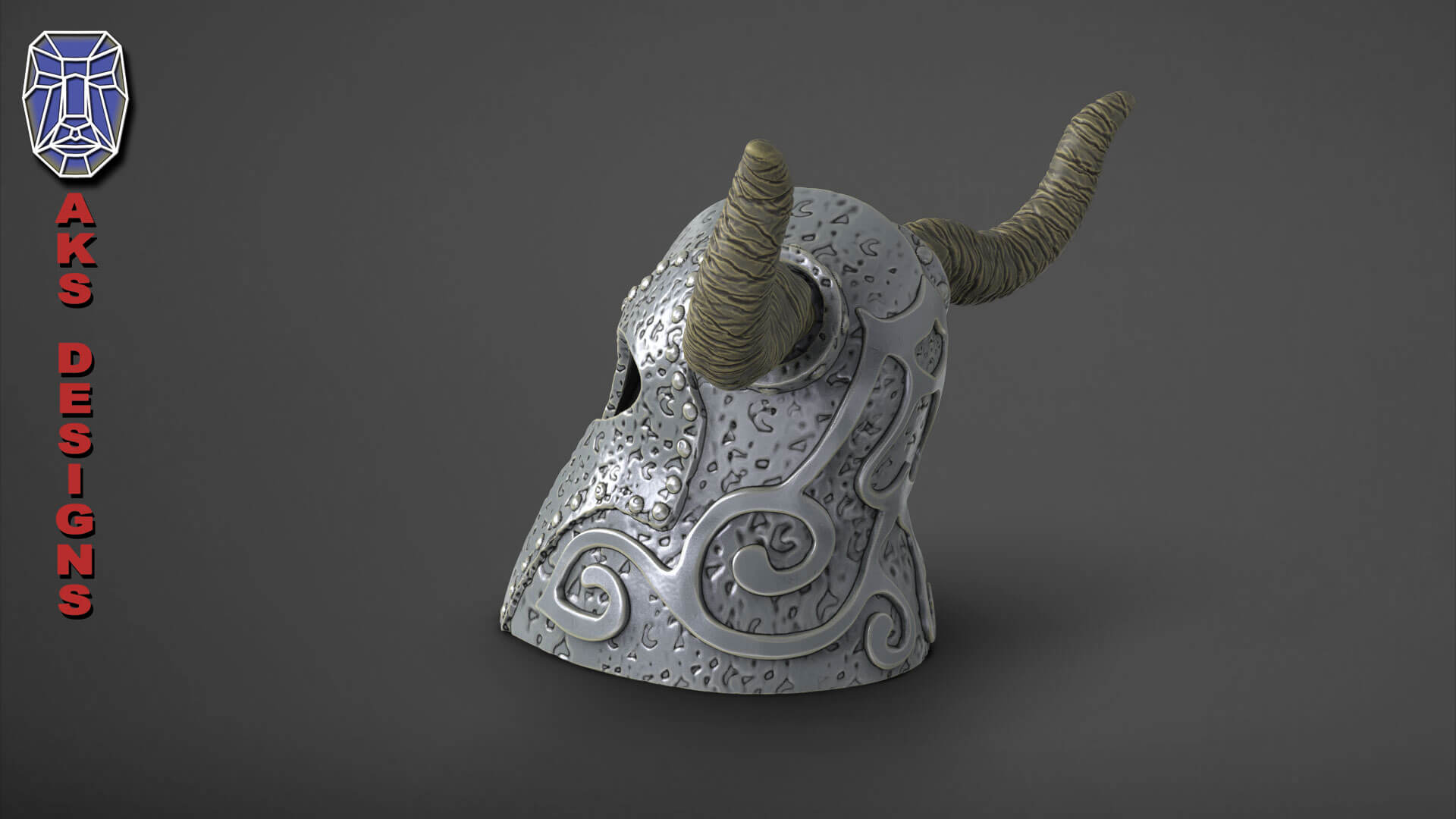 Skyrim Helmet Home Decoration 3D Print Model by AKS designs
