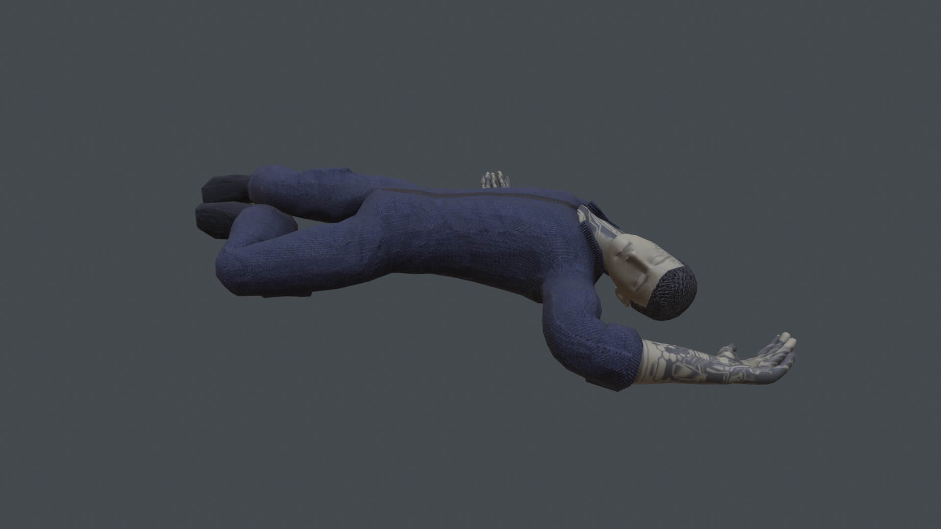 Corpse Dead Man - 3D Model by Aksana3D