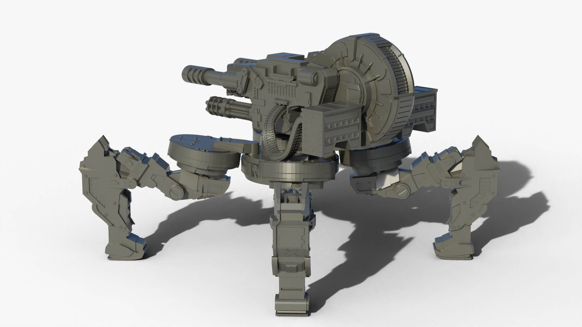 Gun Mech Walker - 3D Model by Aksana3D