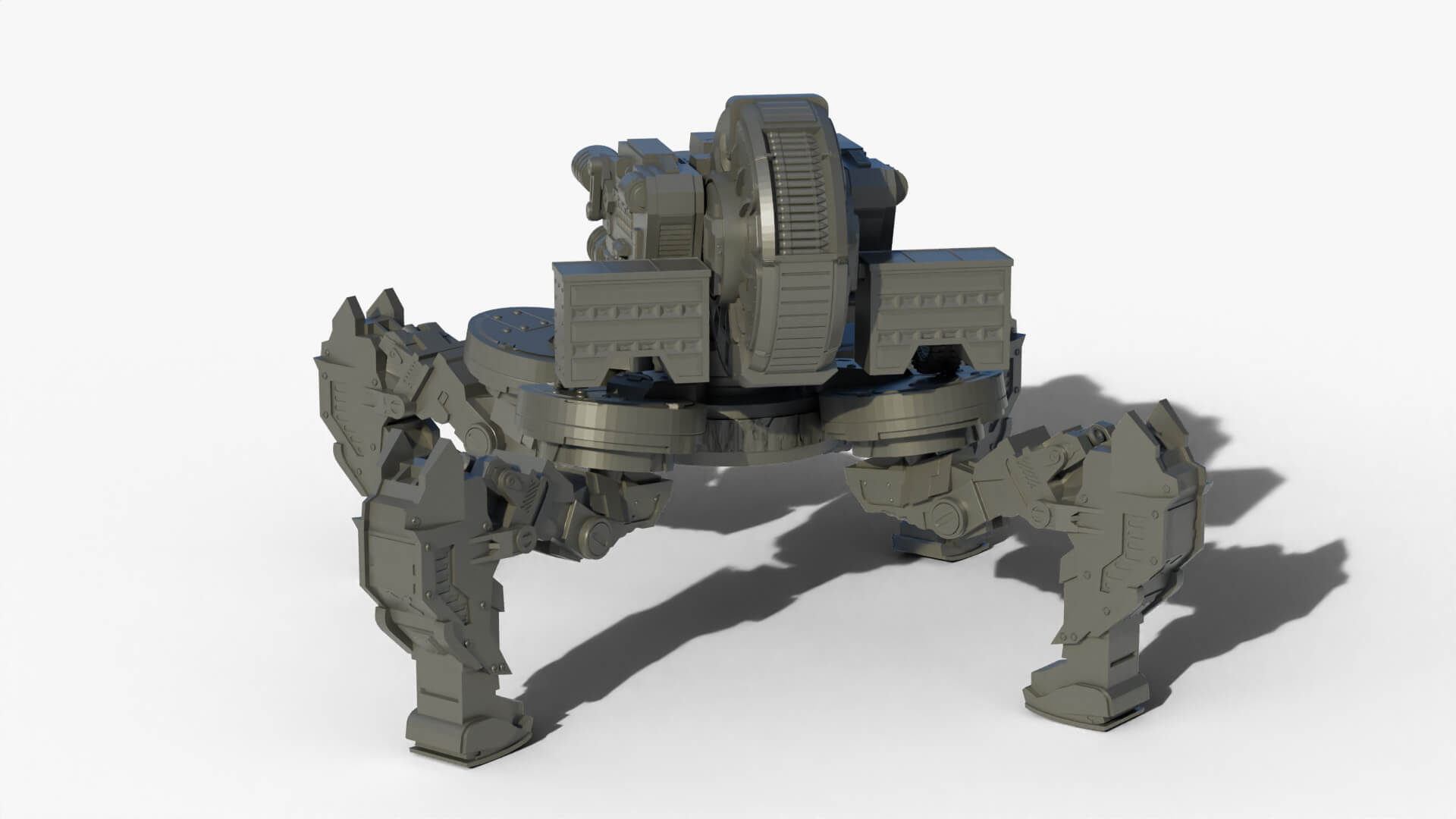 Gun Mech Walker - 3D Model by Aksana3D