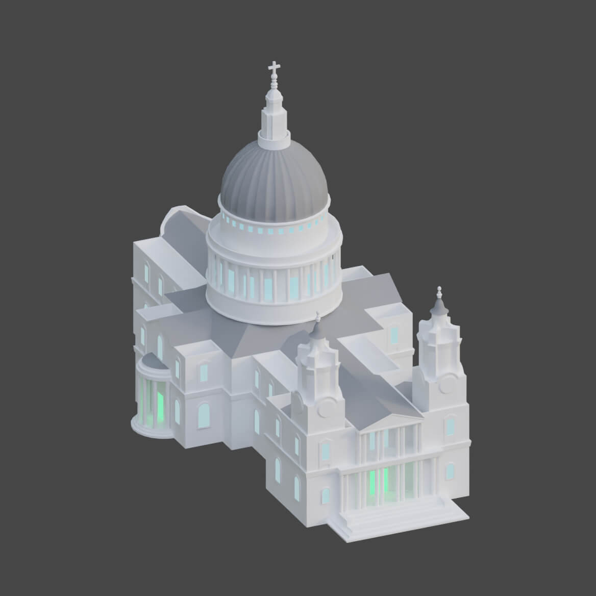 St Paul`s Cathedral - 3D Model by Aksana3D