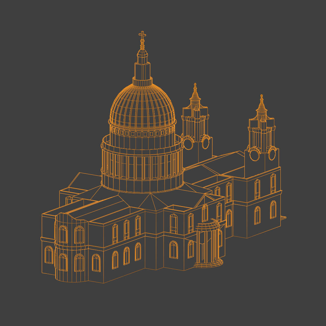 St Paul`s Cathedral - 3D Model by Aksana3D