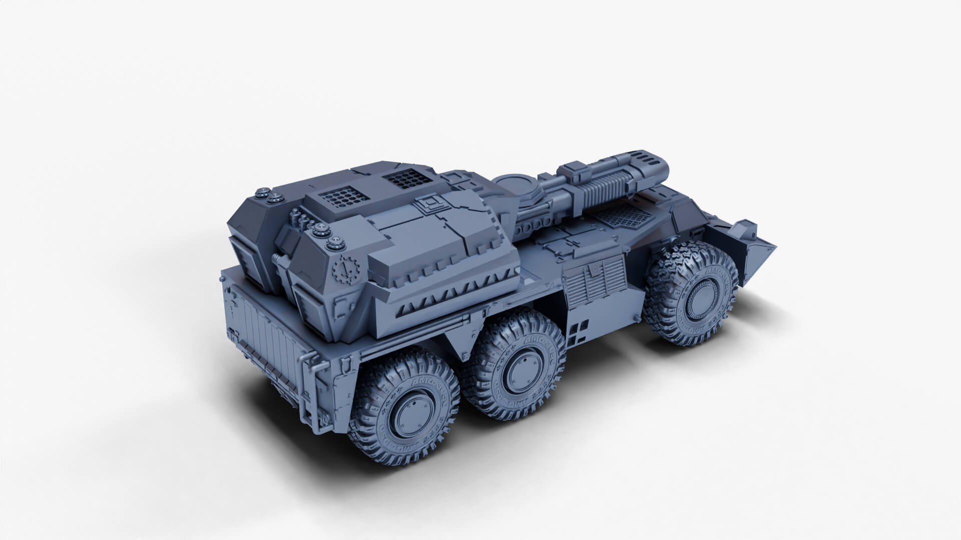 Tank Gun Turret 4 Variants - 3D Model by Aksana3D