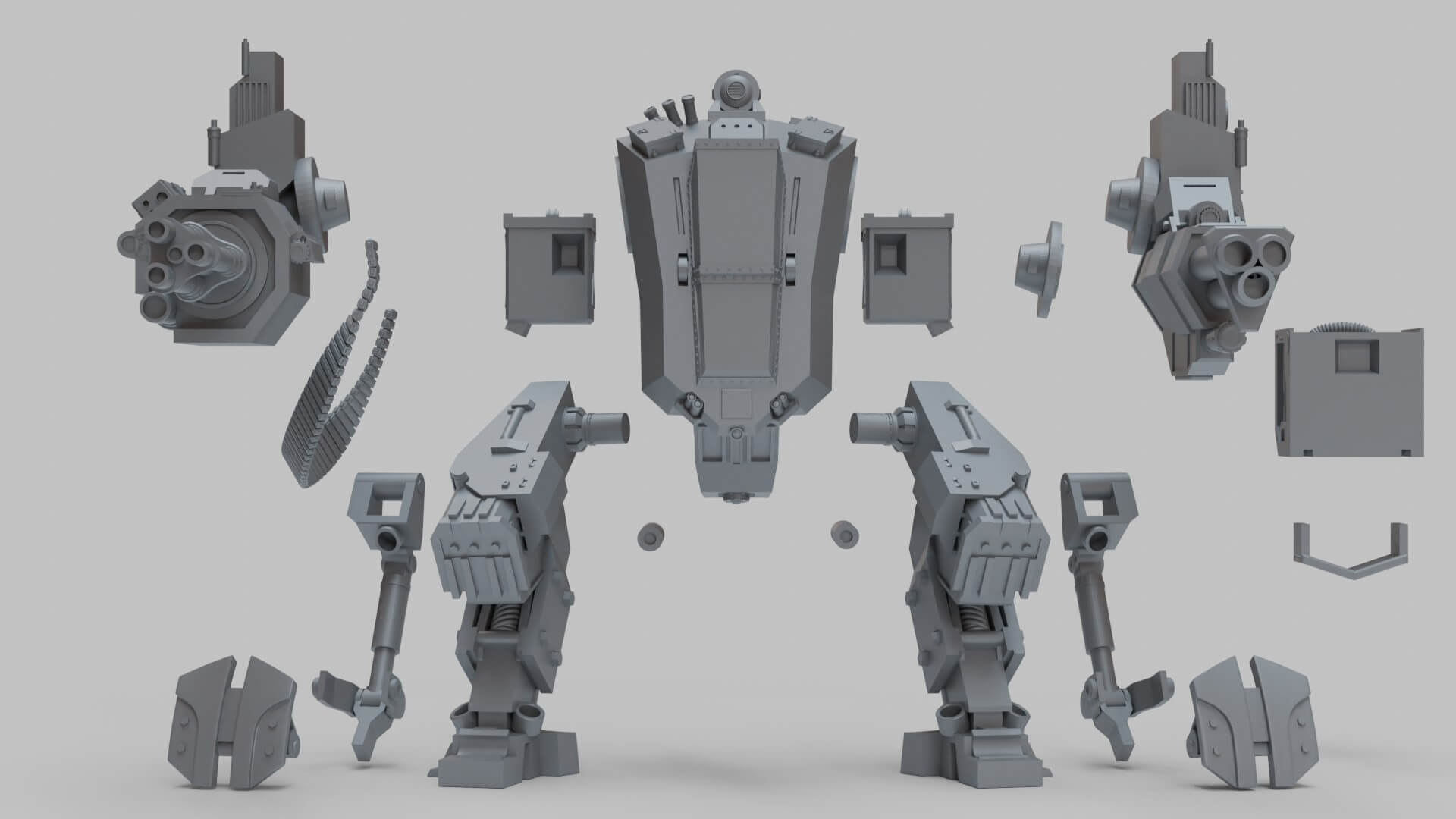 William Gun Walker - 3D Model by Aksana3D
