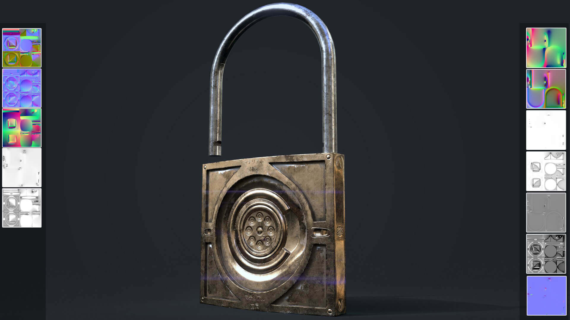 lock 3D Render, Digital Art by akshay