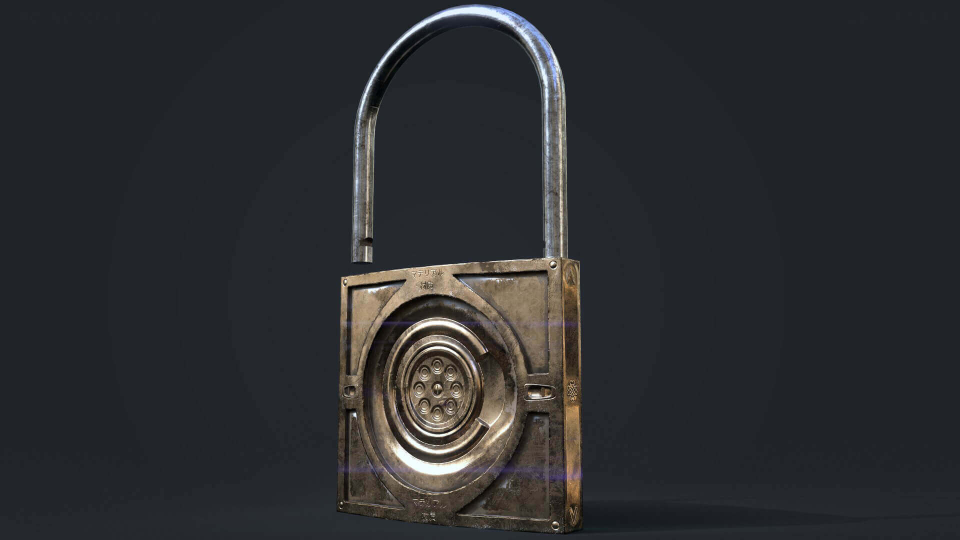 Padlock - 3D Model by akshay