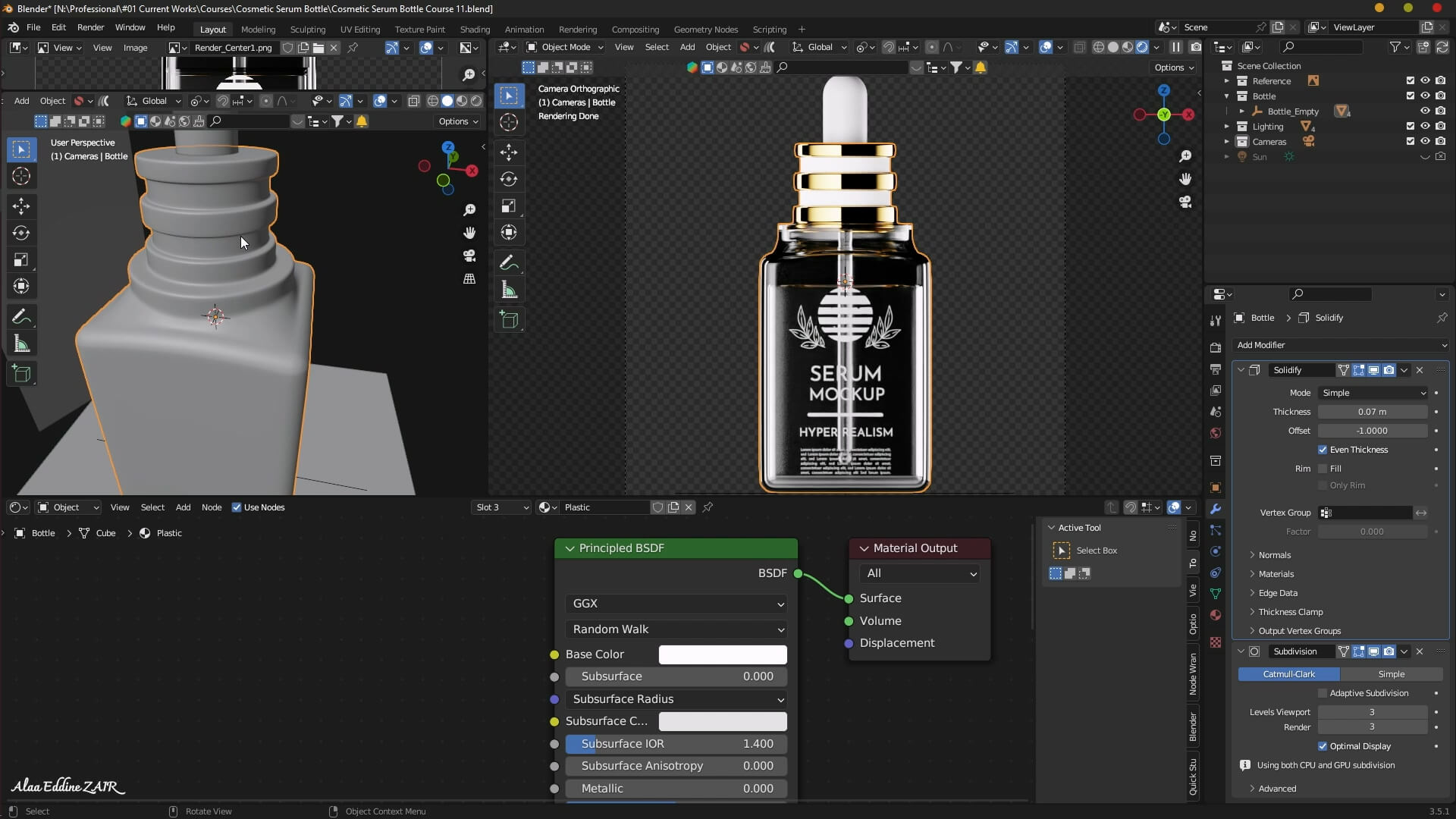 Blender: Cosmetic Product Modeling & Rendering Course - 3D Tutorial by AlaaEddineZair