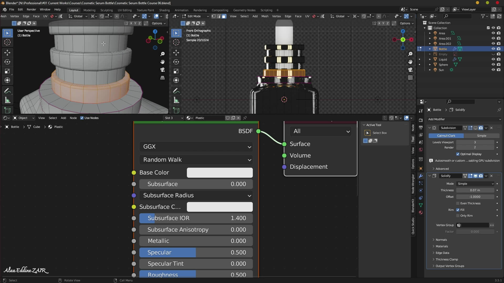 Blender: Cosmetic Product Modeling & Rendering Course - 3D Tutorial by AlaaEddineZair