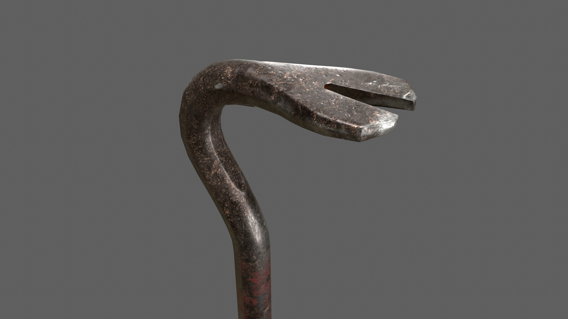 Old Crowbar 3D Model by Aladad