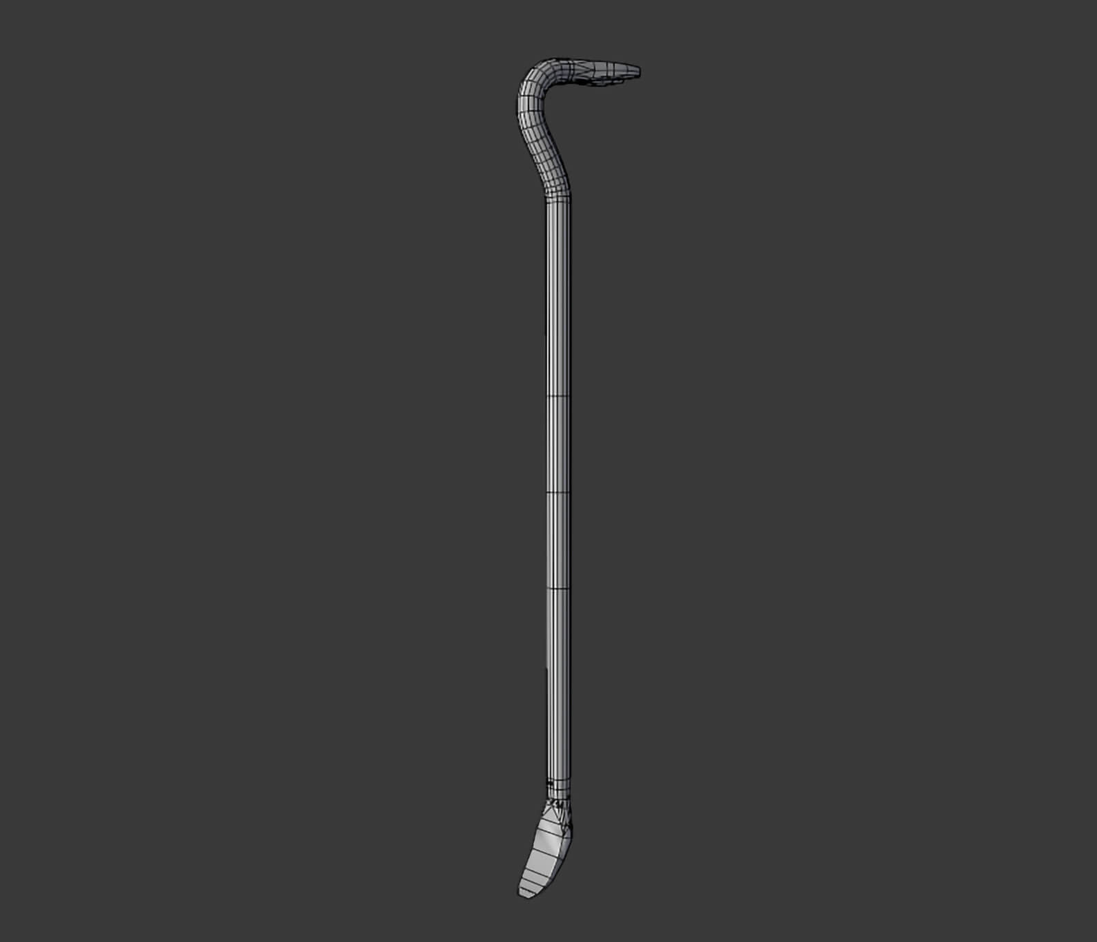 Old Crowbar 3D Model by Aladad