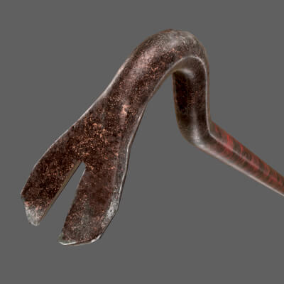 Old Crowbar 3D Model by Aladad