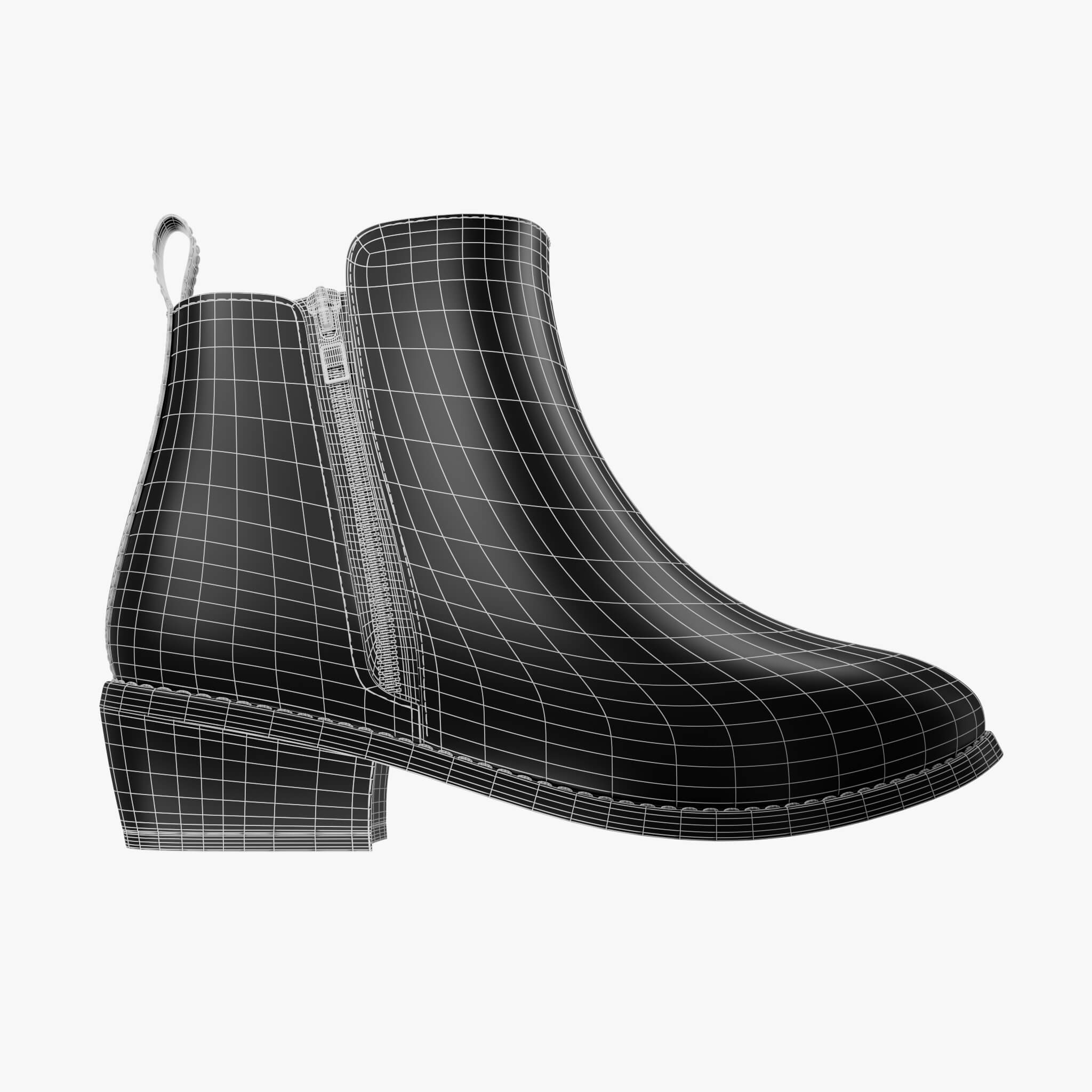 Ankle Suede Boots - 3D Model by Albert47