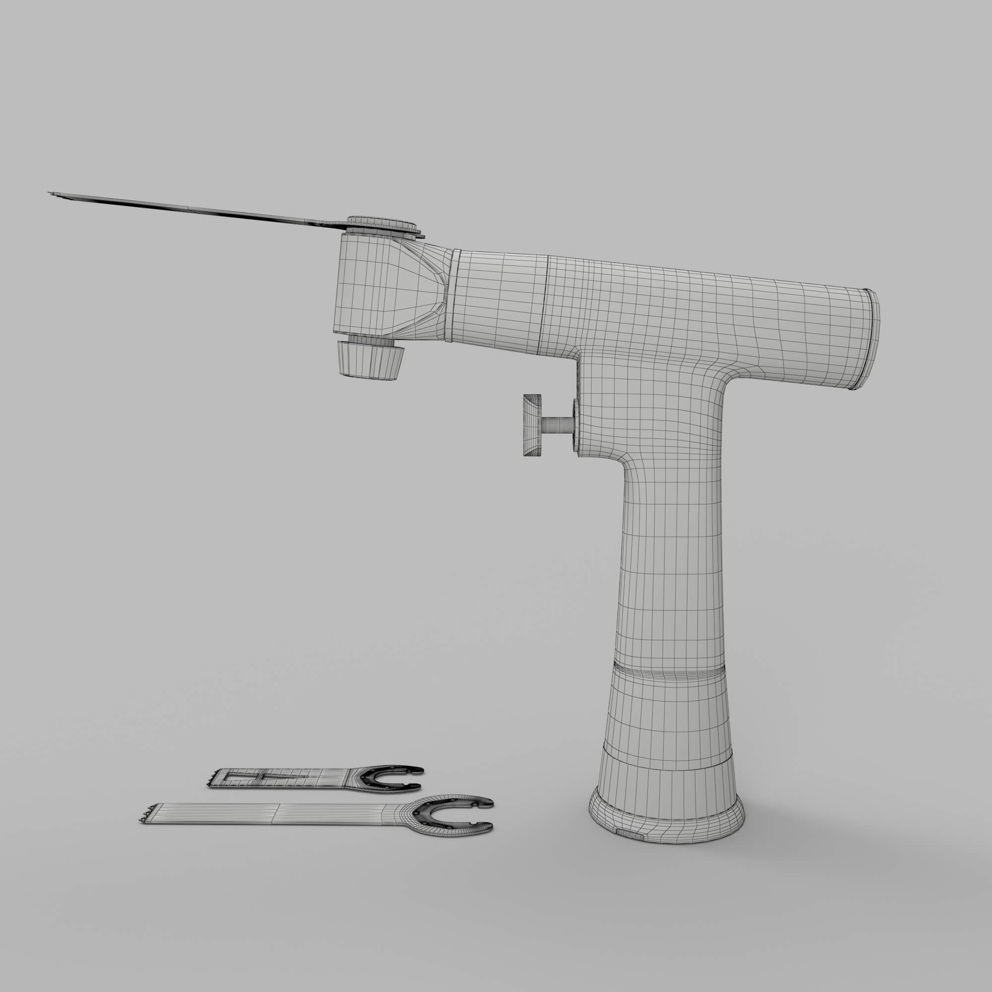 Surgical Drill and Bonesaw - 3D Model by Albert47