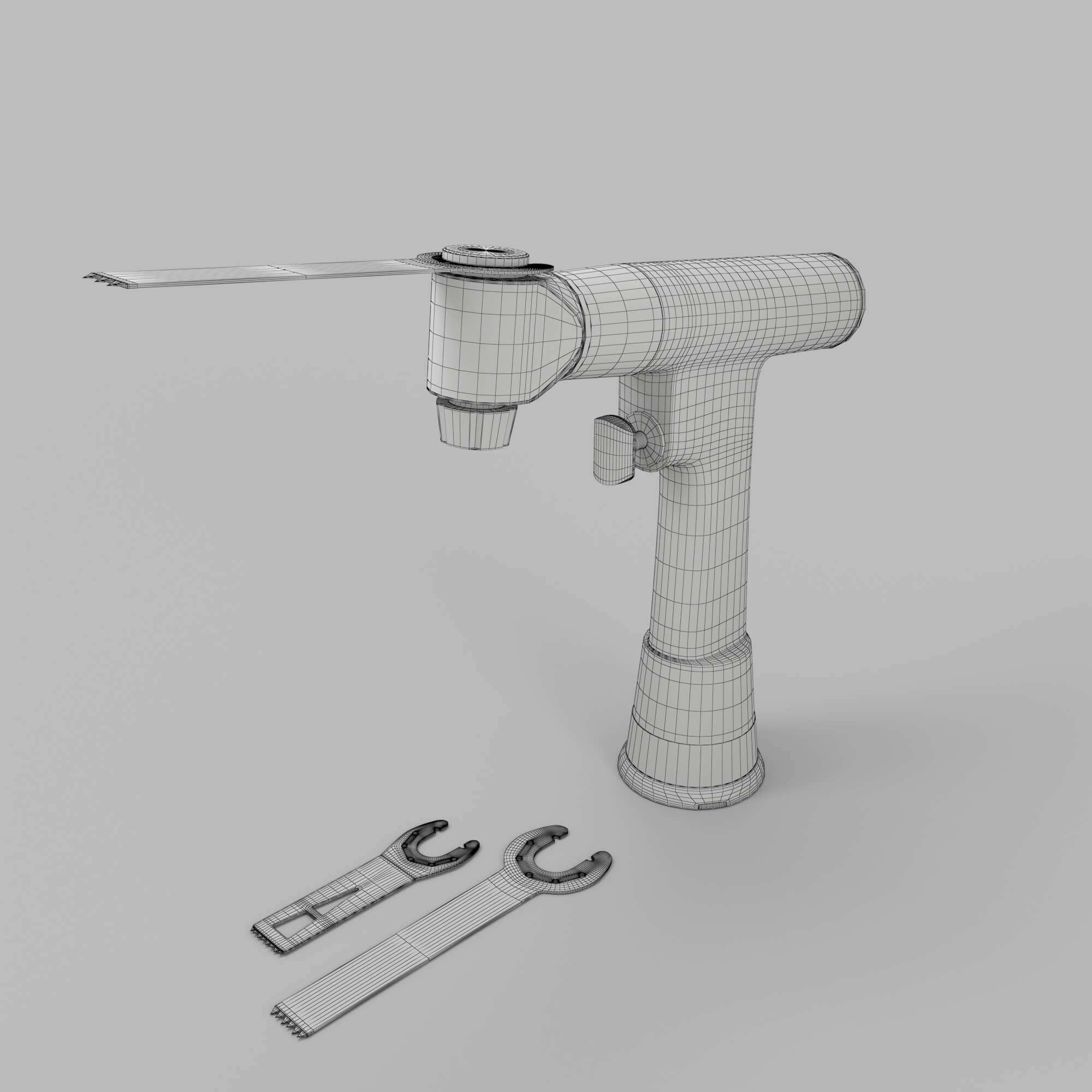 Surgical Drill and Bonesaw - 3D Model by Albert47