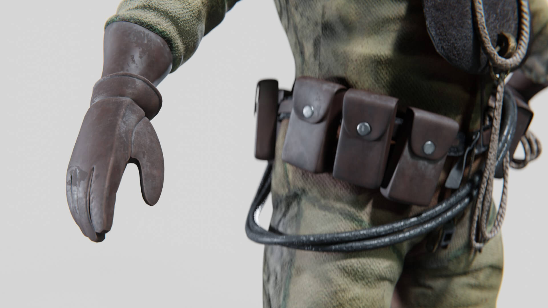 Copper Bronze Diving Suit - 3D Model by Albin