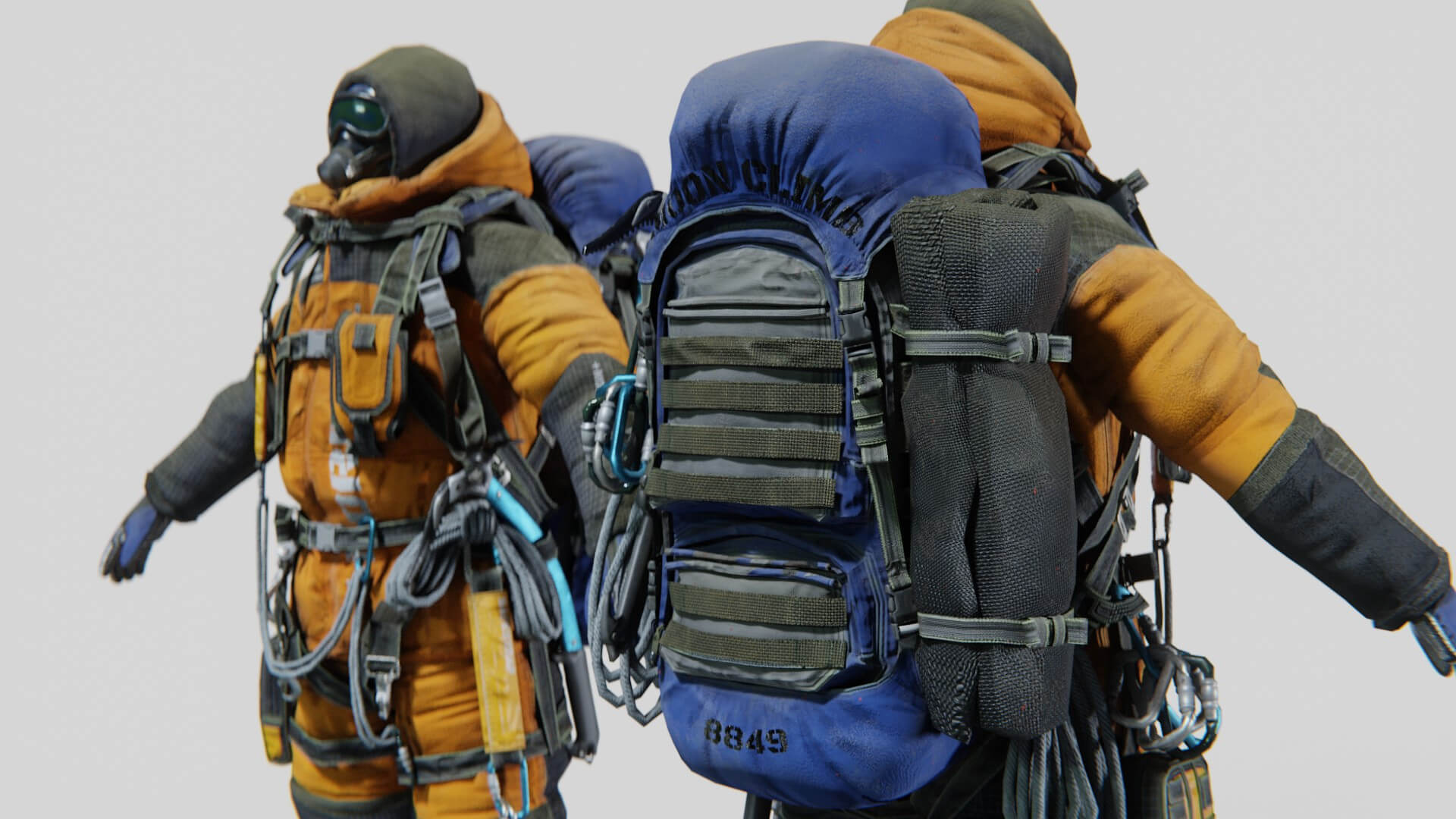 Explorer Mountain Climber Rigged - 3D Model by Albin