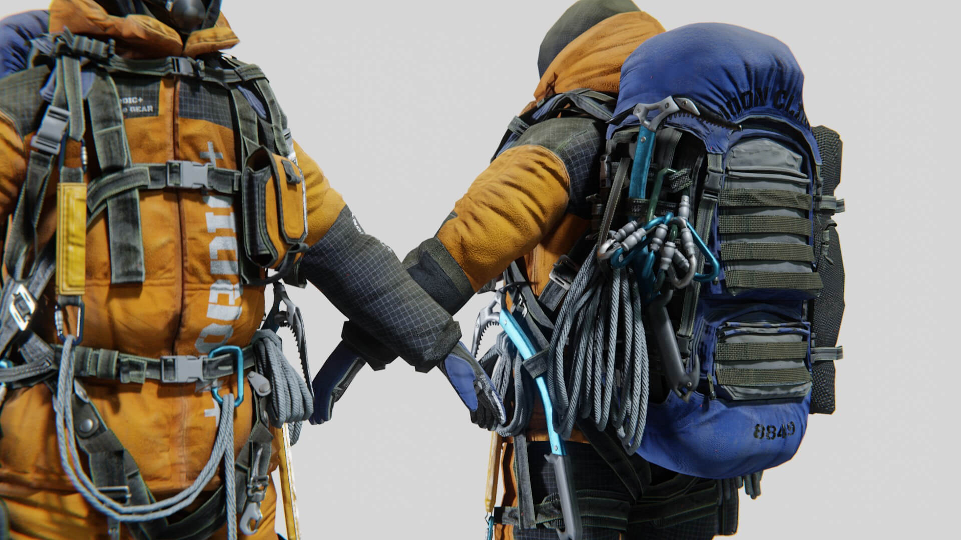 Explorer Mountain Climber Rigged - 3D Model by Albin