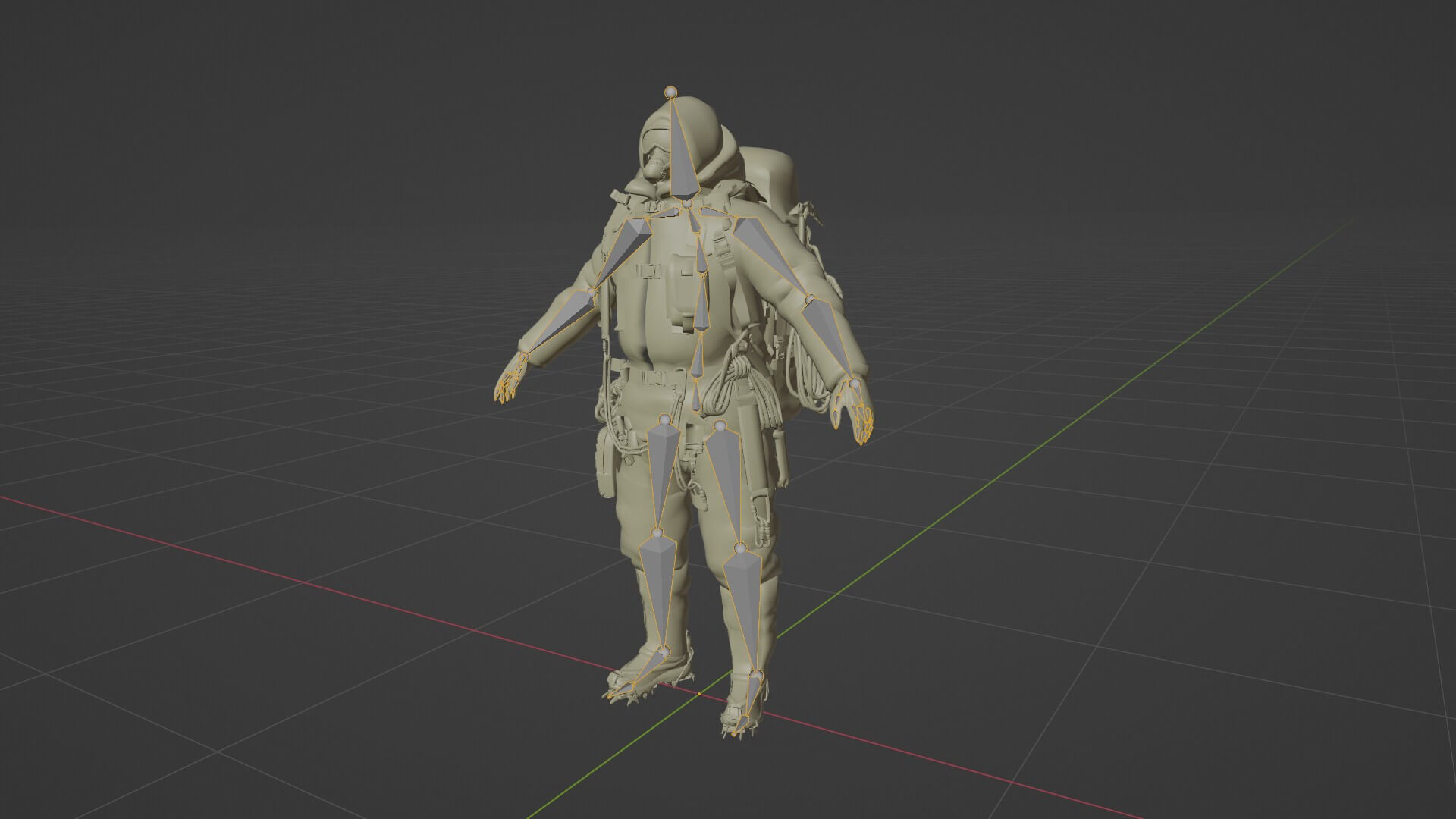 Explorer Mountain Climber Rigged - 3D Model by Albin