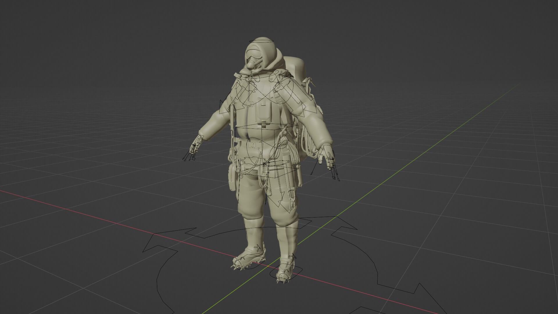 Explorer Mountain Climber Rigged - 3D Model by Albin