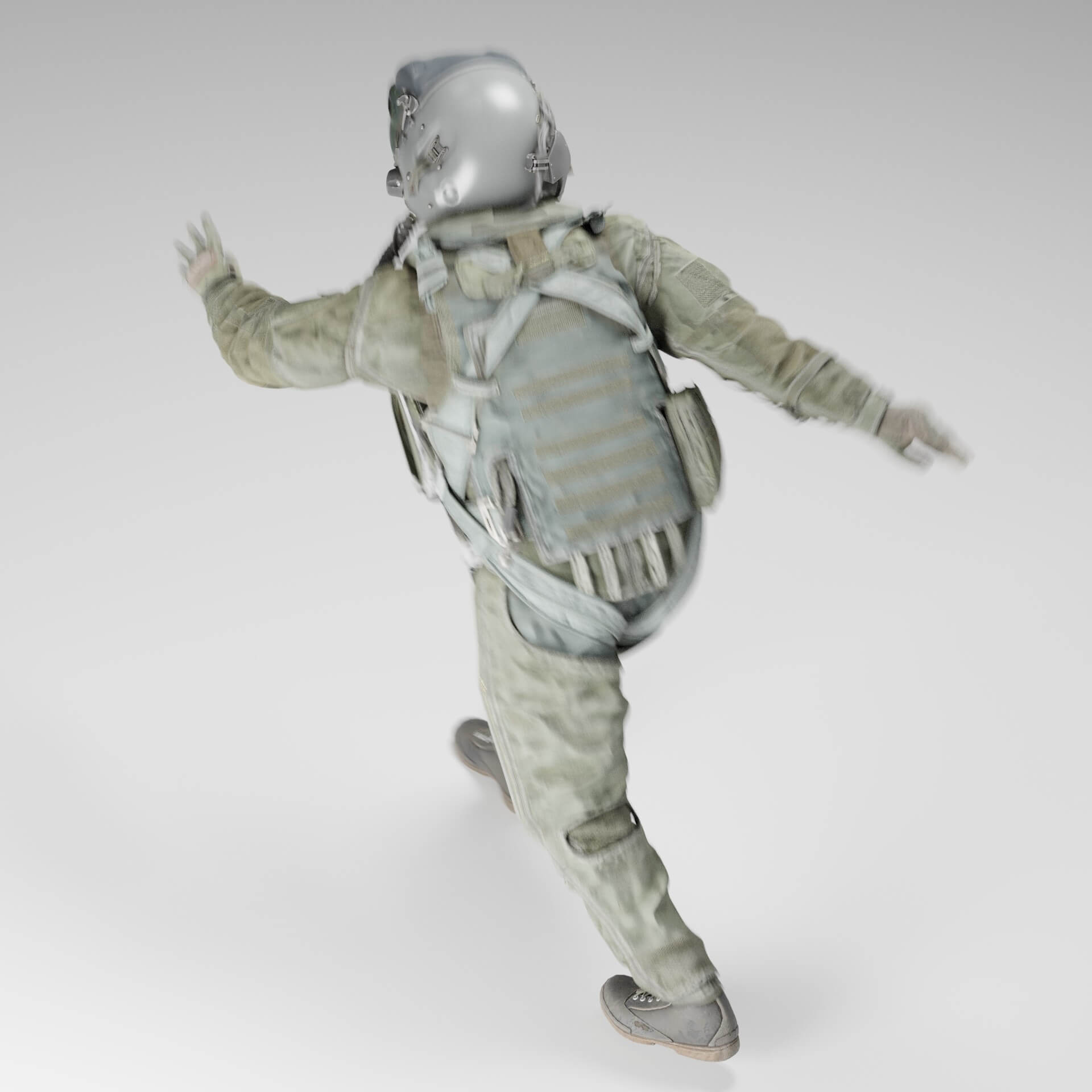 Flight Suit Fighter Pilot Rigged - 3D Model by Albin