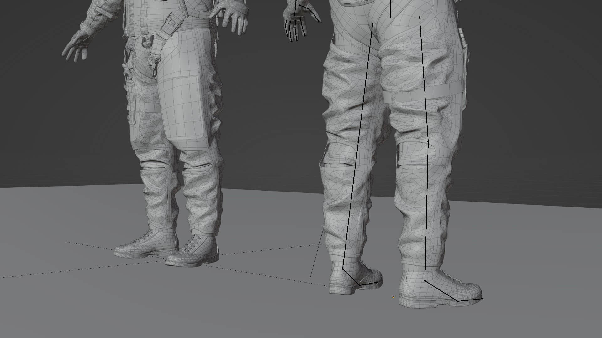 Flight Suit Fighter Pilot Rigged - 3D Model by Albin