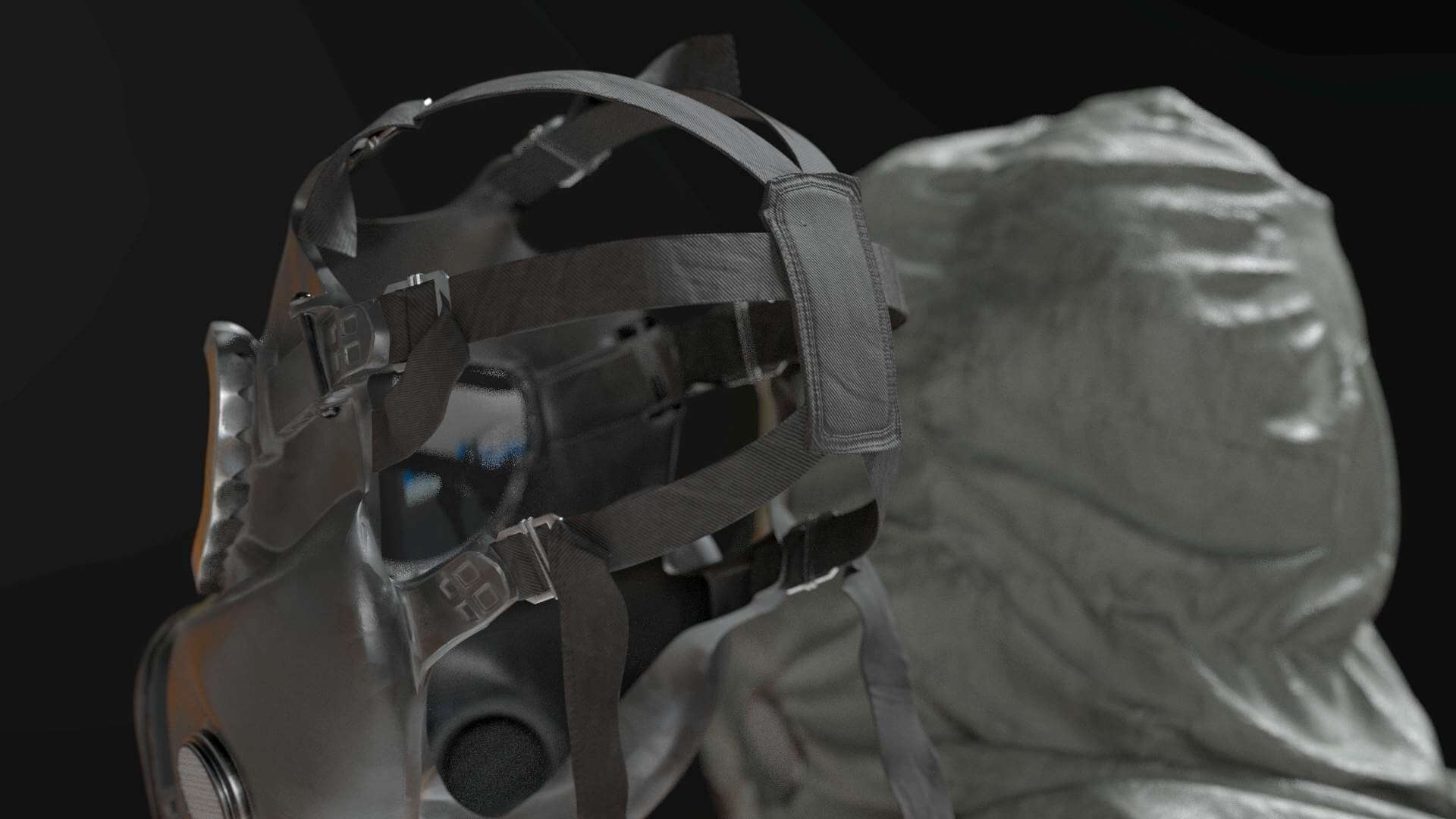 M17A1 Gas Mask - 3D Model by Albin