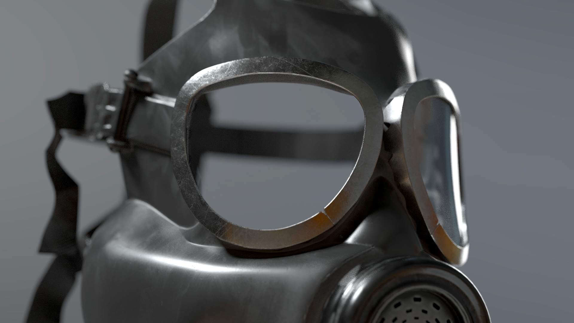 M17A1 Gas Mask - 3D Model by Albin