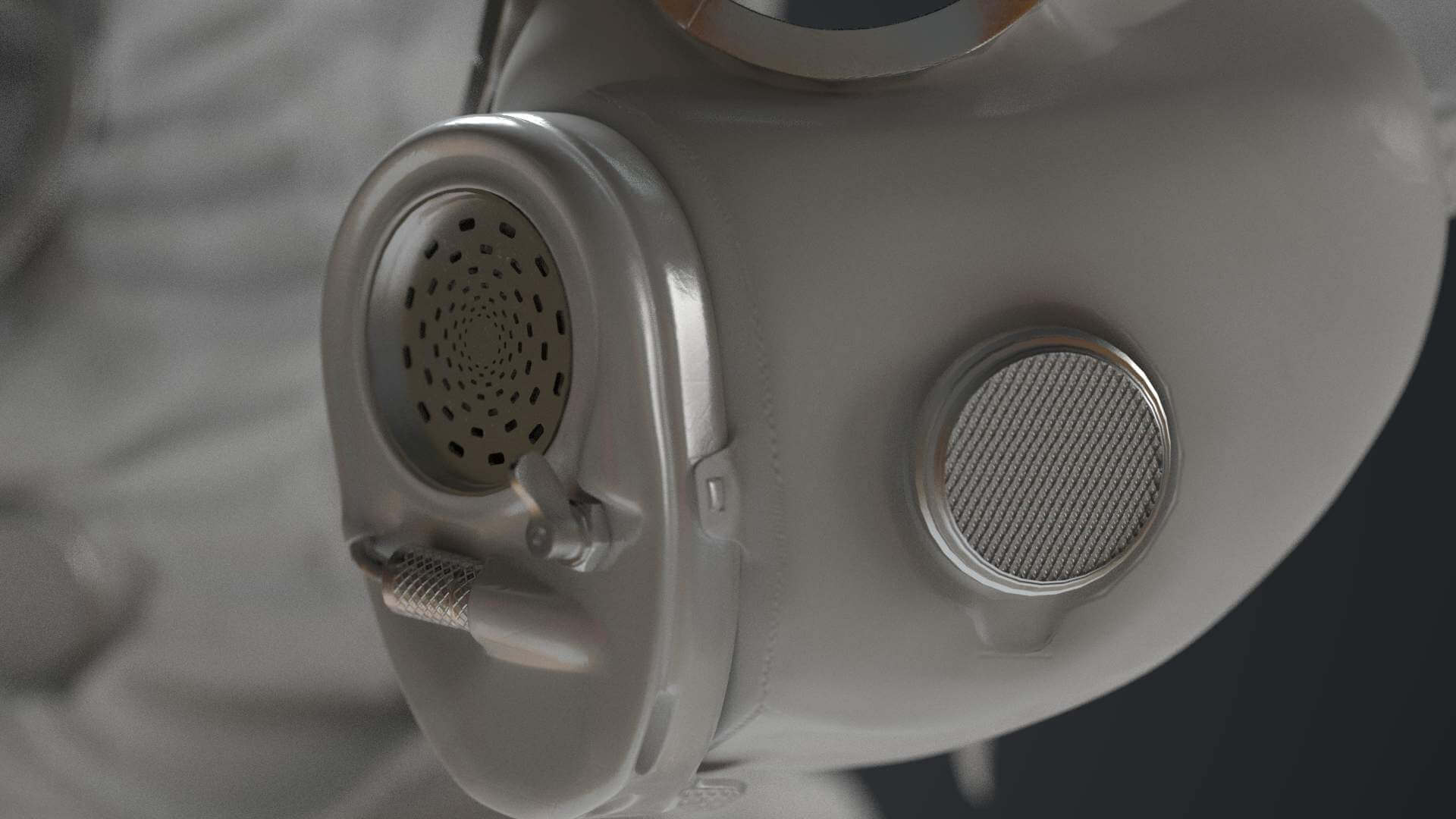 M17A1 Gas Mask - 3D Model by Albin