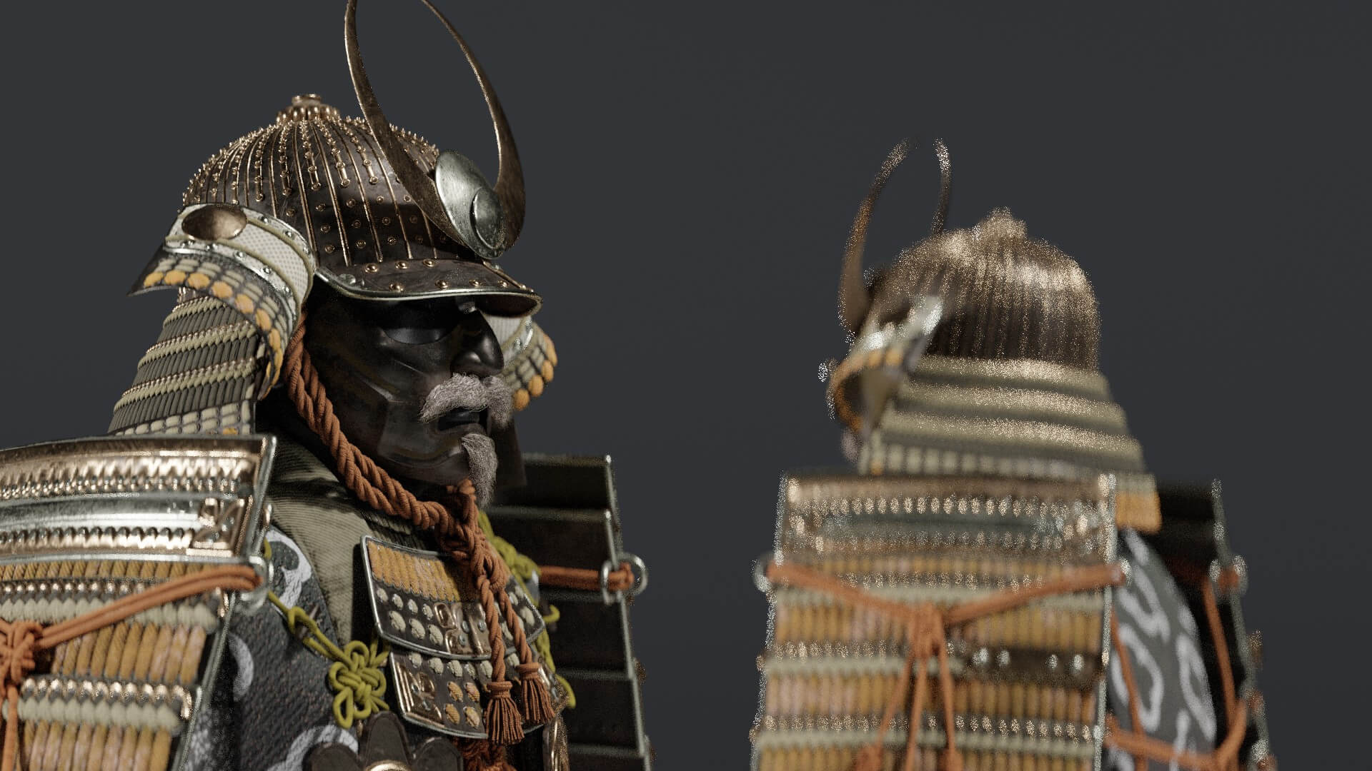 Medieval Japanese Samurai - Rigged 3D Model by Albin