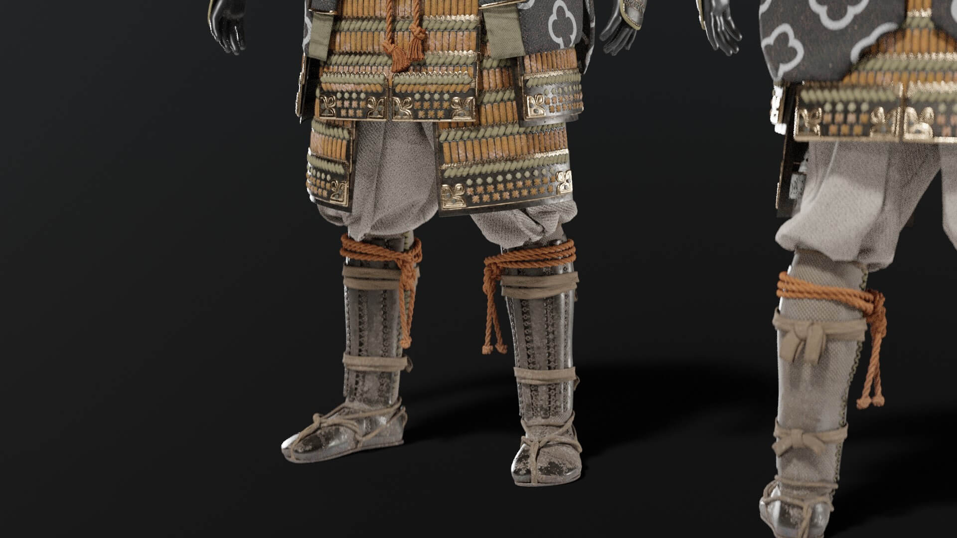 Medieval Japanese Samurai - Rigged 3D Model by Albin