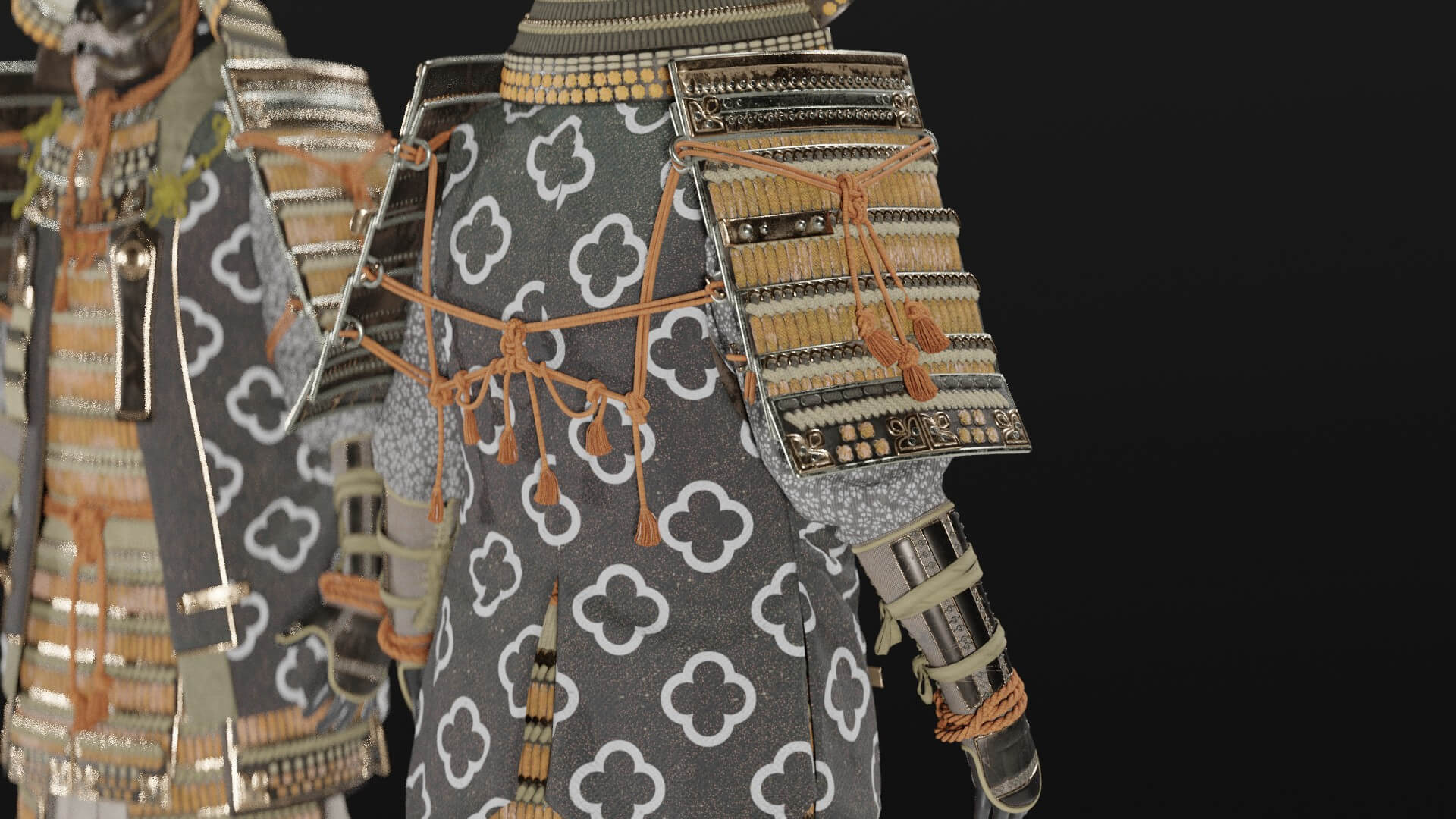 Medieval Japanese Samurai - Rigged 3D Model by Albin