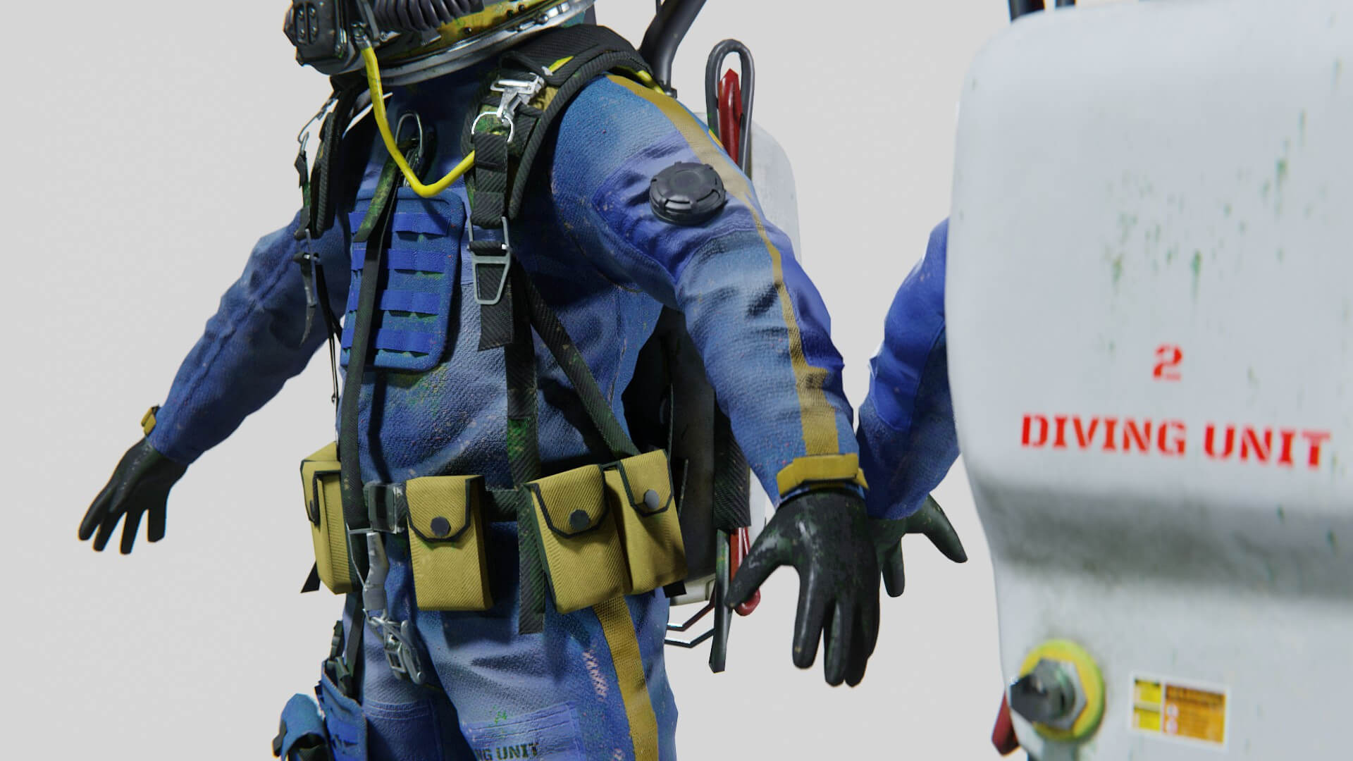 Modern Deep Sea Diving Suit - 3D Model by Albin