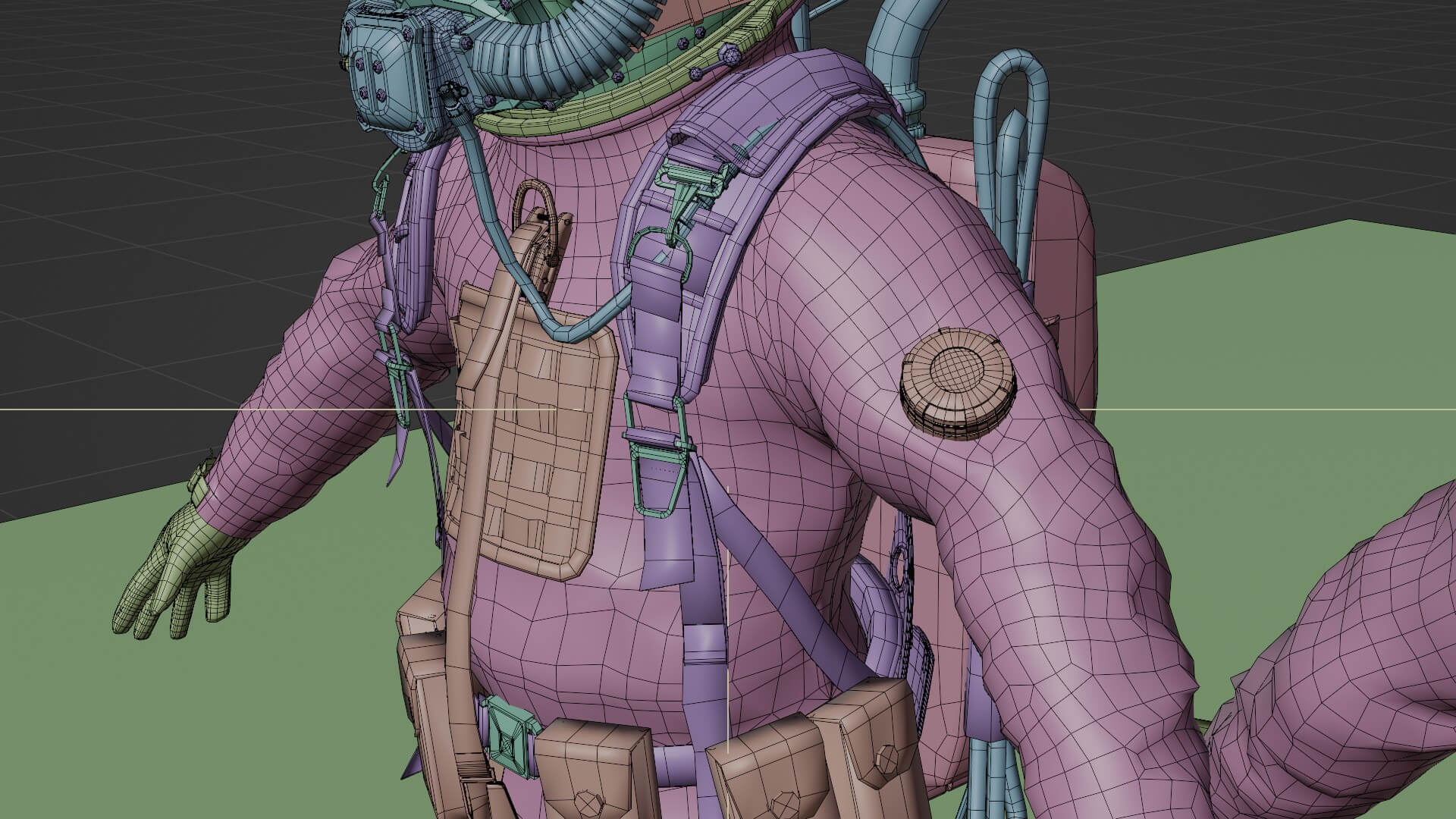 Modern Deep Sea Diving Suit - 3D Model by Albin