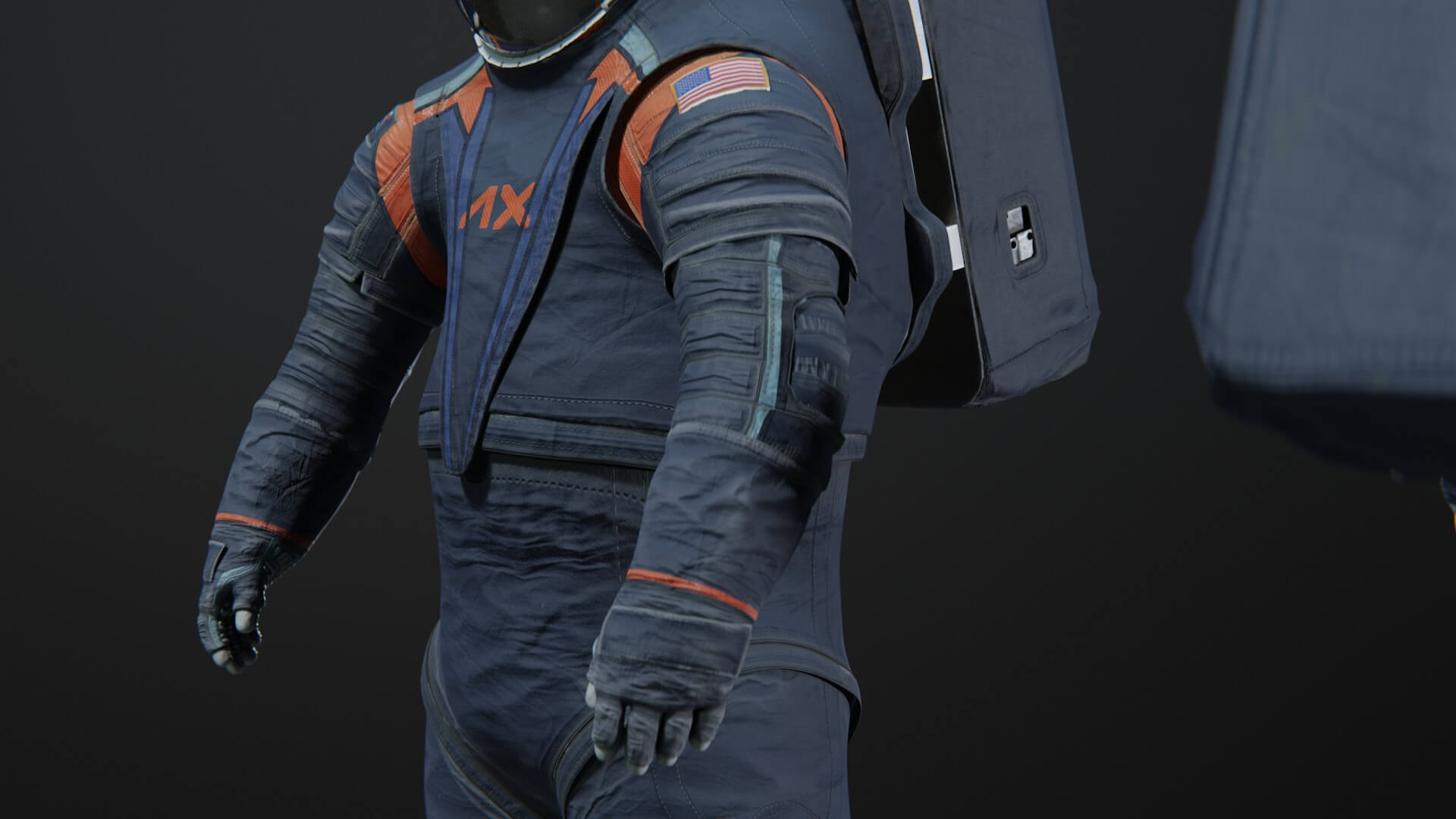 NASA Axiom EMU Spacesuit Rigged - 3D Model by Albin