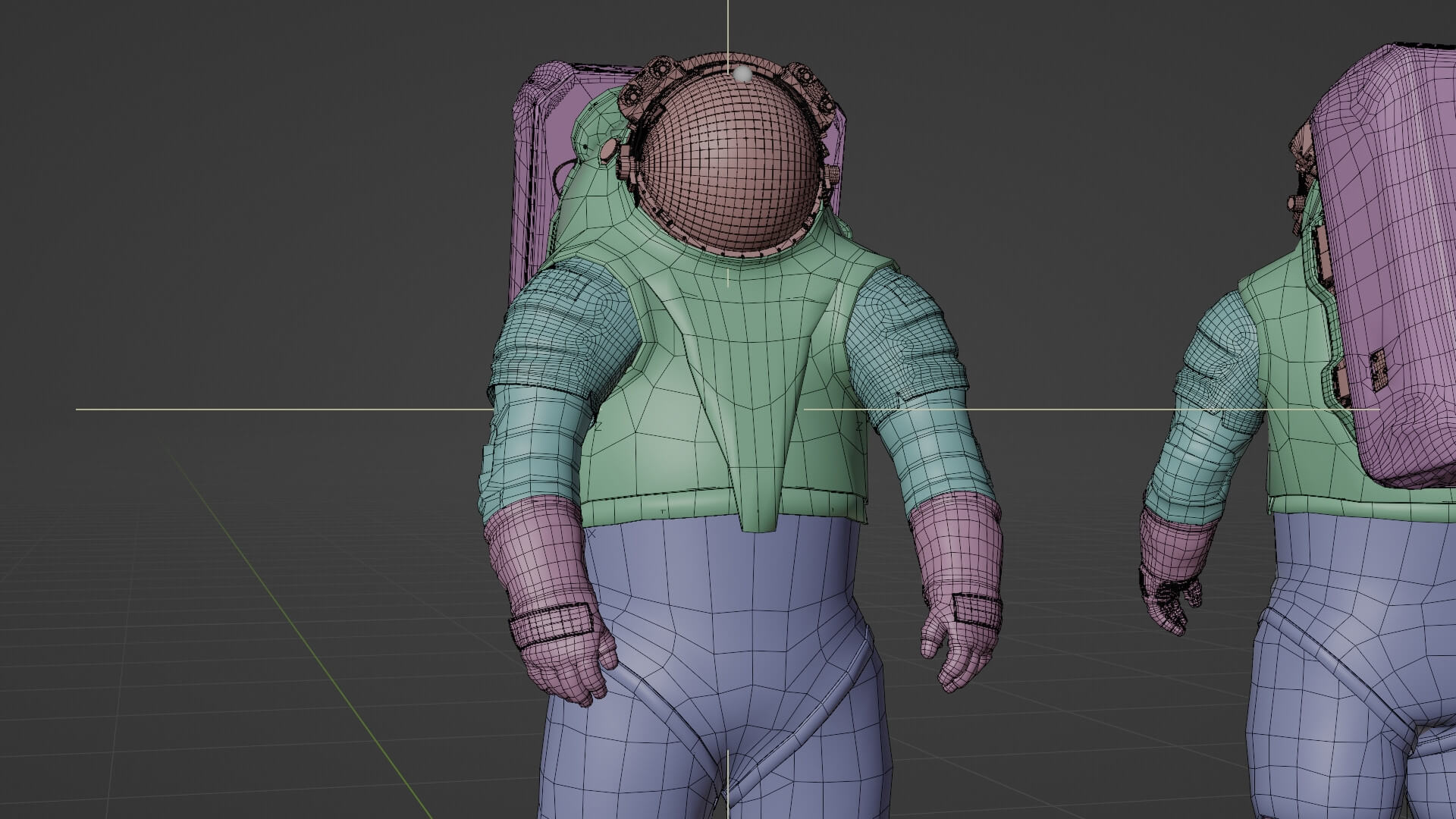 NASA Axiom EMU Spacesuit Rigged - 3D Model by Albin