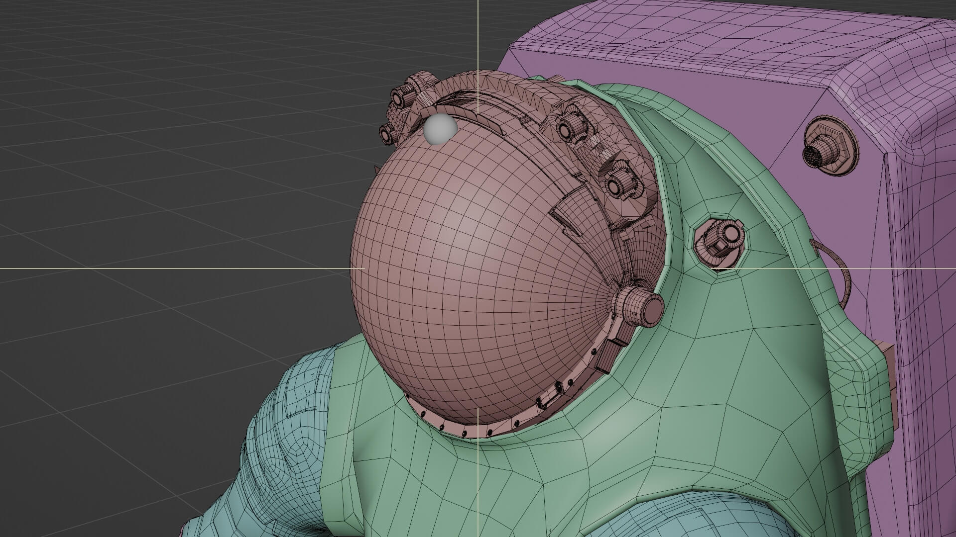 NASA Axiom EMU Spacesuit Rigged - 3D Model by Albin