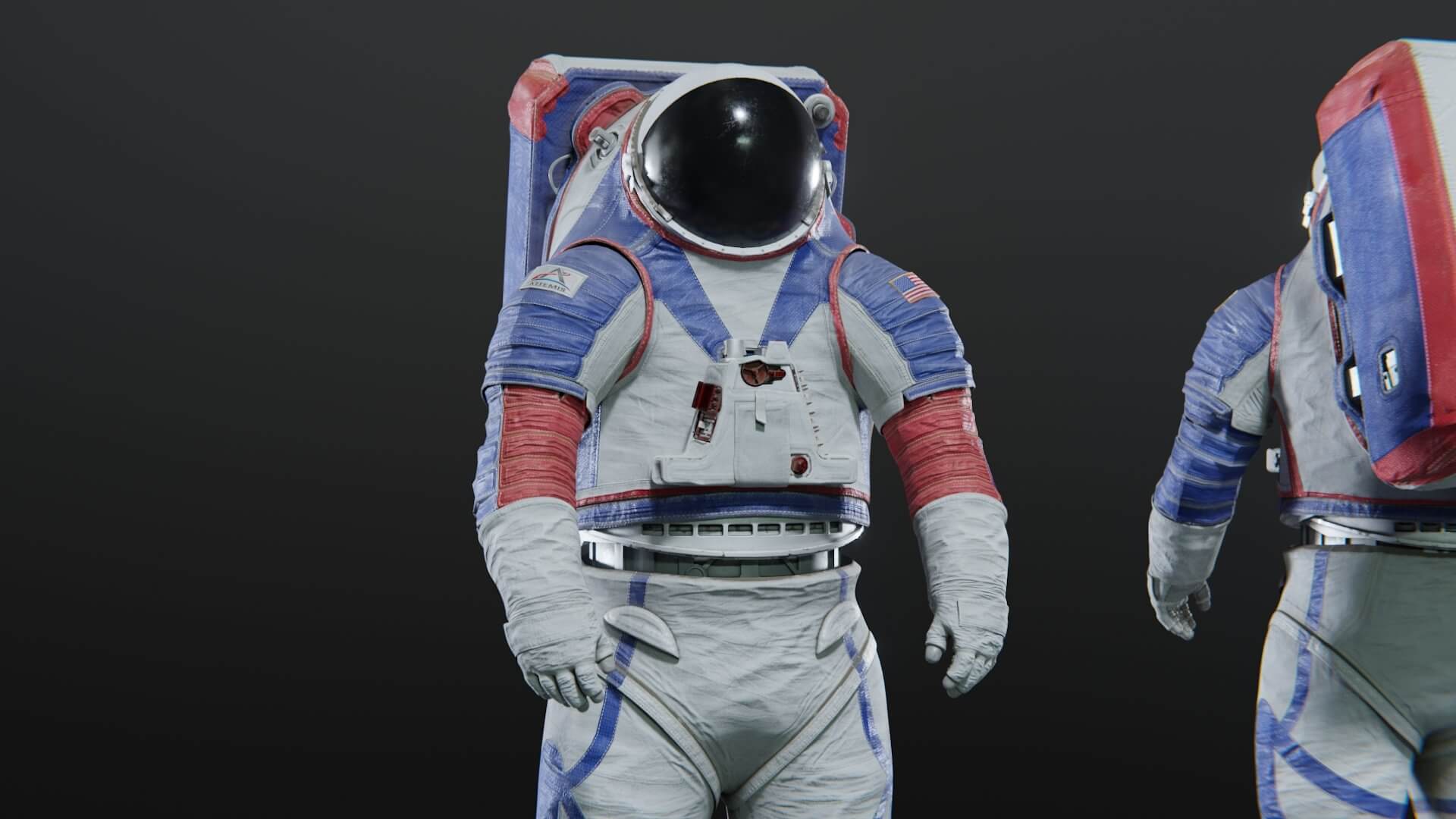 Colored Space Suits