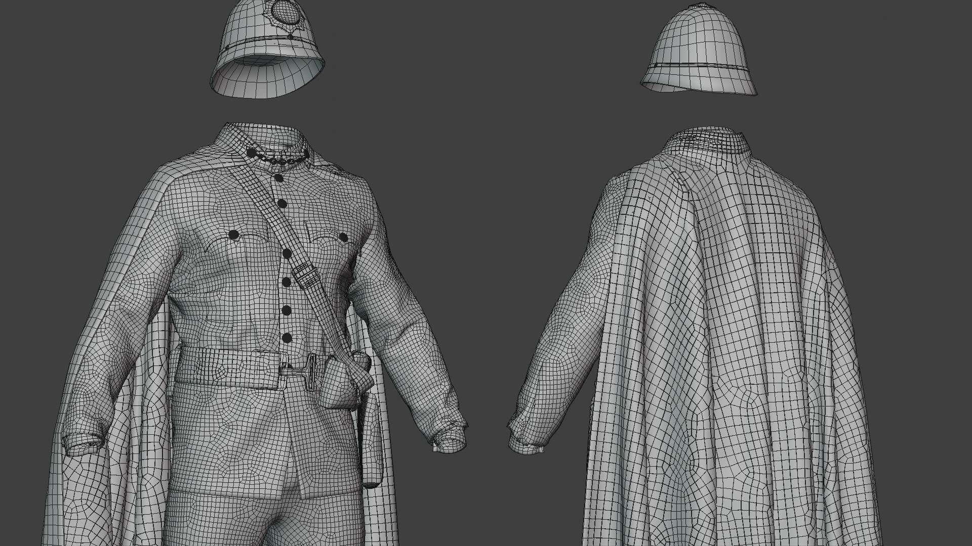 Policeman British Bobby - 3D Model by Albin