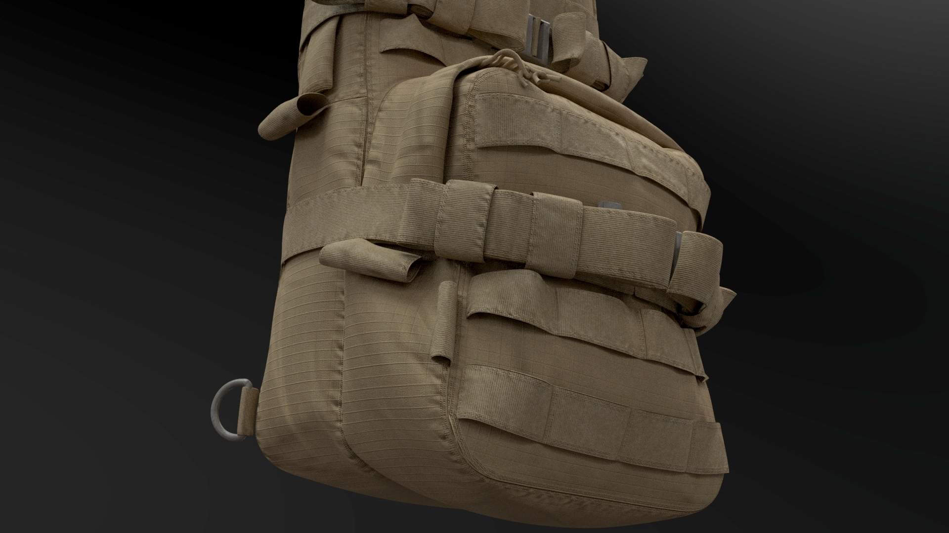 Tactical Cargo Backpack and Bags - 3D Model by Albin