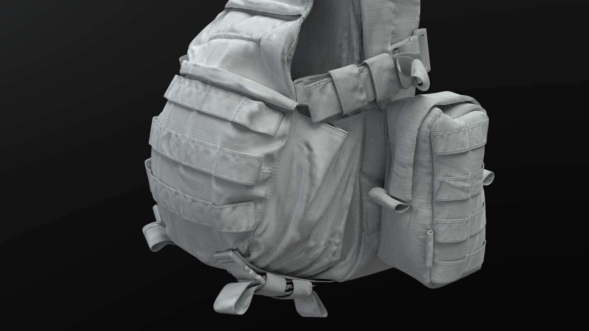 Tactical Cargo Backpack and Bags - 3D Model by Albin