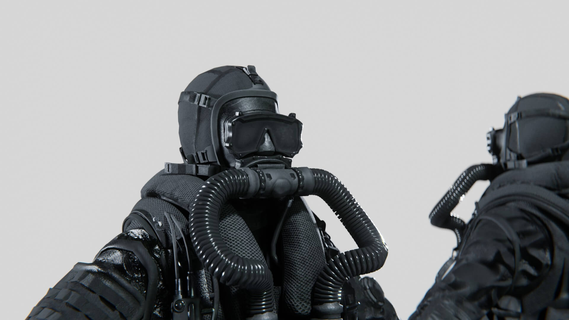Soldier Diver Drysuit - 3D Model by Albin