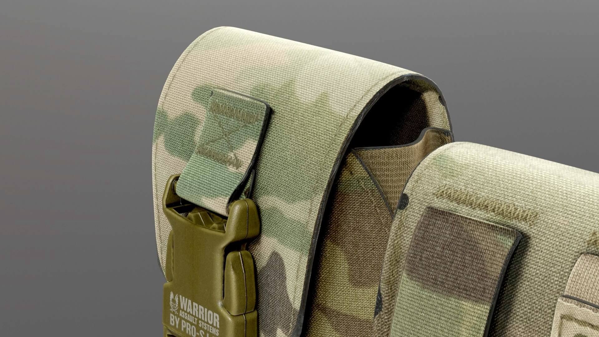 Soldier Frag Grenade Pouch - Free 3D Model by Albin