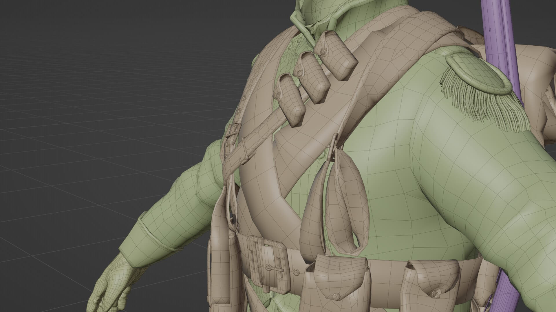 Soldier Napoleon Infantry Rigged - 3D Model by Albin